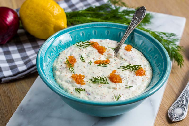 Sos rece cu icre rosii - LCHF.ro